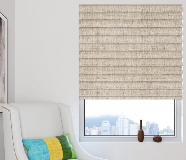 Pleated Roman Shades - Customized